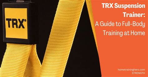Trx Suspension Trainer Full Body Training At Home 2025