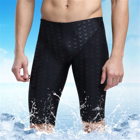 SBART Brand Swimwear Men Swimming Trunks Sharkskin Professional Competition Swimwear Sexy