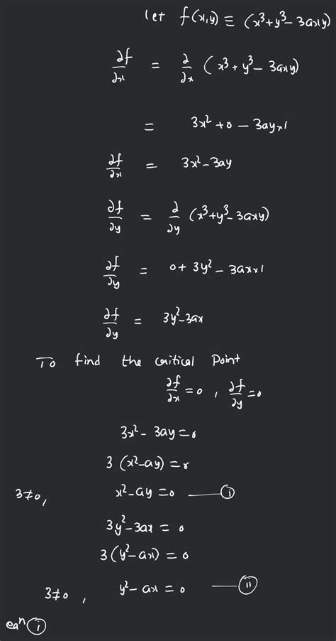 b find the maximum and minimum values of x3 y3−3axy filo