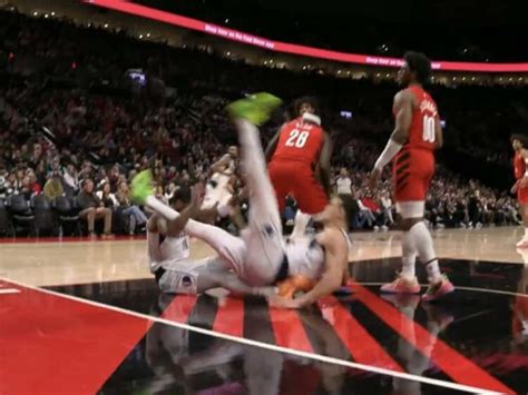 Watch 240 Pound Man Landing Directly On The Leg Kyrie Irvings