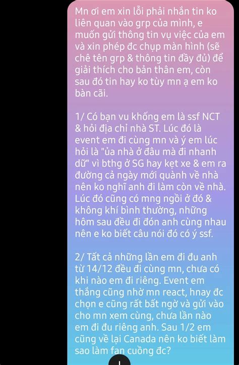 Mình đã Xin Phép để đc Cap Lại Mess Grp And Các Bạn Từng đi Gặp Anh Với