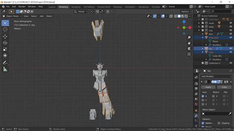 How To Solve The Mirror Modifier Error In Blender 282 Blender Stack