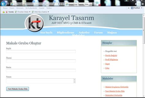 ASP Net MVC KİTABI BÖLÜM ASP NET MVC KiTAP ASP NET MVC ETicaret ve İçerik Yönetimi