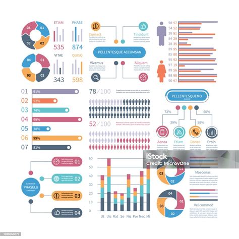 인포그래픽 그래프 비즈니스 차트 프로세스 인포차트 다이어그램 옵션 순서도와 사람 아이콘 벡터 재무 인포그래픽 요소 0명에 대한