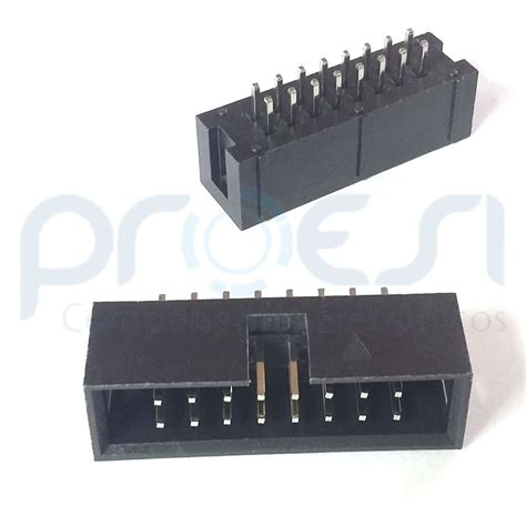 Conector Header 16 Vias Sem Trava 180°