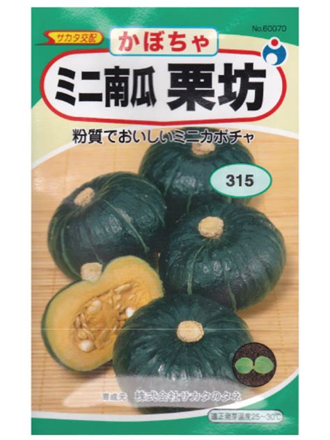 （サカタ交配）粉質でおいしいミニカボチャ 種子シリーズ