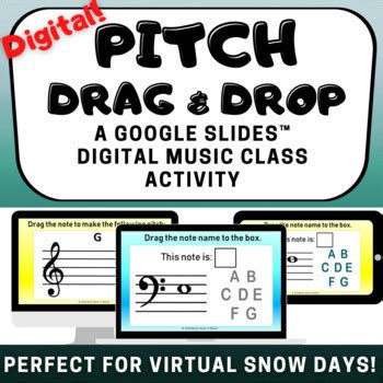 PITCH Drag And Drop Activities For Middle Babe General Music TPT