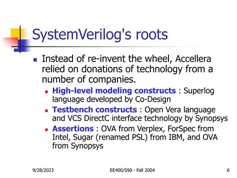 SystemVerilog 20041201165354 Ppt