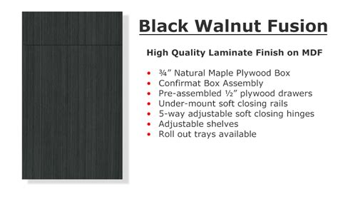 Black Walnut Fusion Rta Value Cabinets