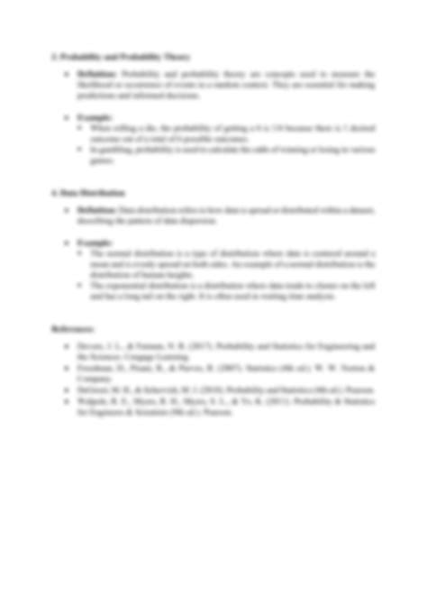 Solution Exploring Statistics And Probability Concepts Studypool