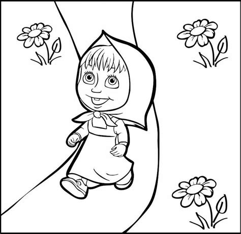 Раскраски Для Детей Маша И Медведь 69 фото