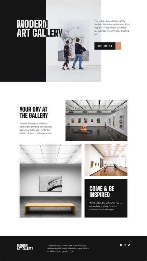 Frontend Mentor Responsive Website Of Art Gallery Using Css Grid