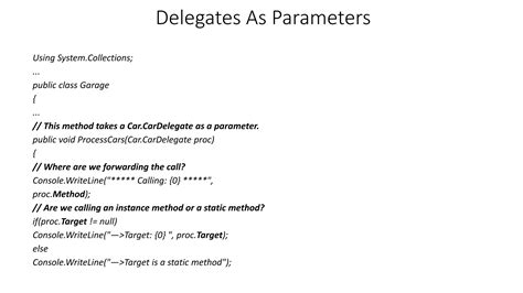 The C Programming Laguage Delegates Notes Delegatespptx Programming
