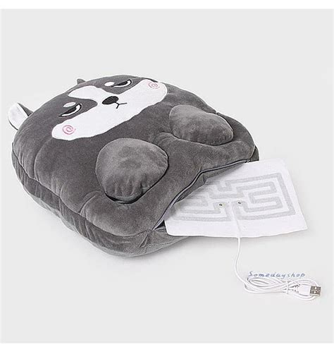 발난로 Usb 발따뜻 온열 발열쿠션 전기 강아지 쿠션 허스키efg470 티몬