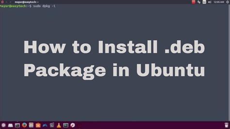 How To Install Package In Ubuntu Using Command Line YouTube