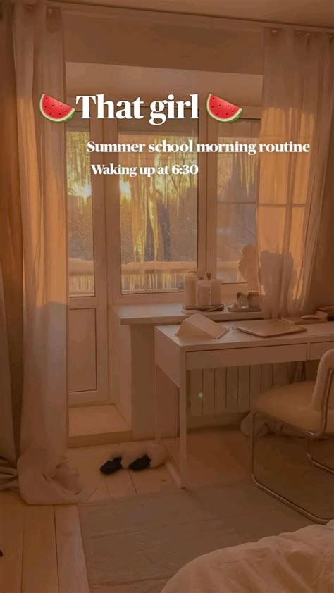 🍉that Girl 🍉 Summer School Morning Routine Waking Up At 630