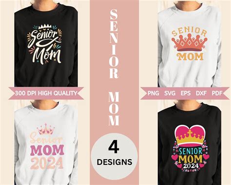Senior Mom 2024 Svg Senior Mom Crown Svg Files For Cricut Graduation