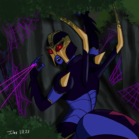 Tfa Blackarachnia Fanart By Me Rtransformersart