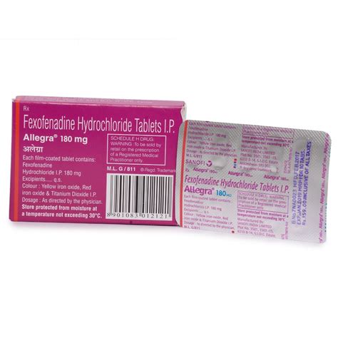 Buy Allegra 180 Mg Tablet View Uses Dosage Side Effects