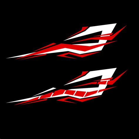 Racing Car Body Wrapping Decal Design Vector 19636852 Vector Art At