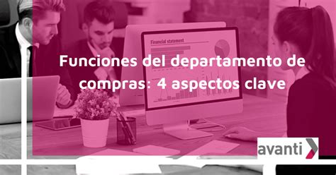 Funciones del departamento de compras La guía