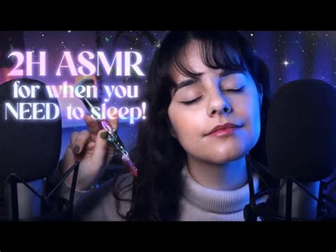 2H ASMR for when you NEED to SLEEP ☔ With Gentle Rain ☔ Ear to Ear Whispers & Triggers - YouTube