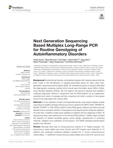Pdf Next Generation Sequencing Based Multiplex Long Range Pcr For Routine Genotyping Of