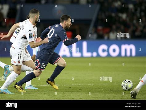 Lionel Messi Of Psg During The French Championship Ligue 1 Football