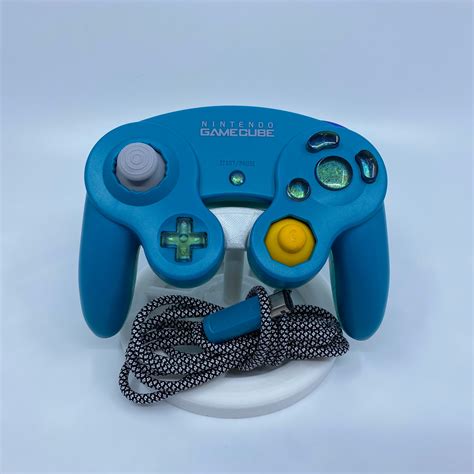 Tealclear Gamecube Controller Turquoise Tint Solanum Customs