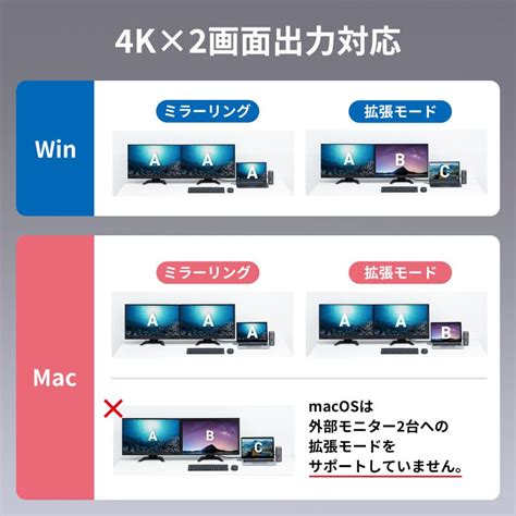 Usb Type Cドッキングステーション Hdmi×2画面出力対応 11in1 縦置き 4k 60hz Hdmi Displayport