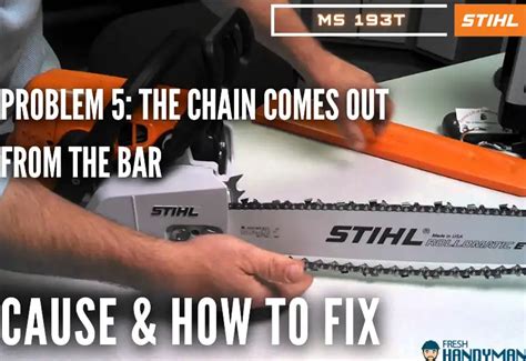 How To Fix Common Stihl MS T Problems In Just Minutes