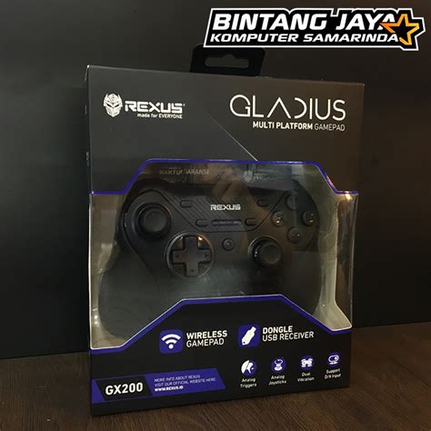 Jual Gamepad Rexus Gladius Gx200 Wireless Android Pc Ps3 Black