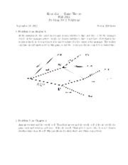 Econ PS Sol F Econ Game Theory Fall Problem Set Solutions September
