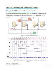 CET2112C Lecture Notes Modified Counters Pdf CET2112C Lecture