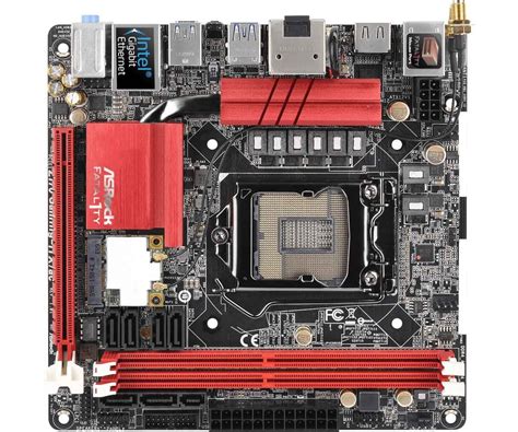 Asrock Fatal1ty Z170 Gaming Itx Ac Intel Z170 Lga1151 Skylake Mini Itx Desktop Motherboard