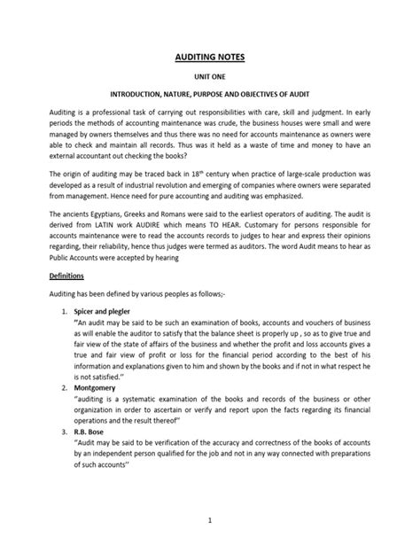 Bcom 411 And Bcop 341 And Bplm 422 Auditing Notes Verification Pdf Audit Financial Audit