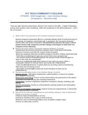 CPIN239 M06 Assignment Part 1 Leigh Docx IVY TECH COMMUNITY COLLEGE