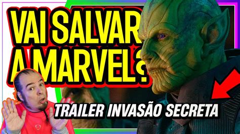 REACT TRAILER DE INVASÃO SECRETA É MARVEL OU É DISNEY NERD