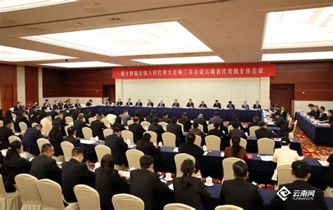 云南省代表团举行全体会议 推选王宁为代表团团长，王予波石玉钢李小三为副团长 曲靖珠江网