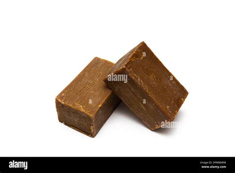 Bar Of Old Soap On White Background Two Bars Of Soap High Quality