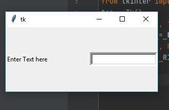 How To Create A Tkinter Entry Widget