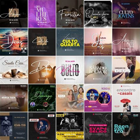 Pack Canva Gospel Editável 80 Artes Stories