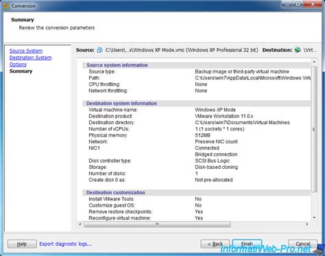 Convert A Virtual Pc Virtual Machine To A Vmware Workstation Virtual Machine Using Vmware
