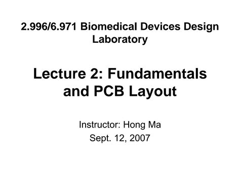 SOLUTION Fundamentals And PCB Layout Note S Studypool