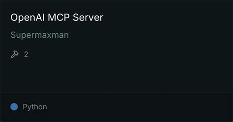 Openai Mcp Server Glama