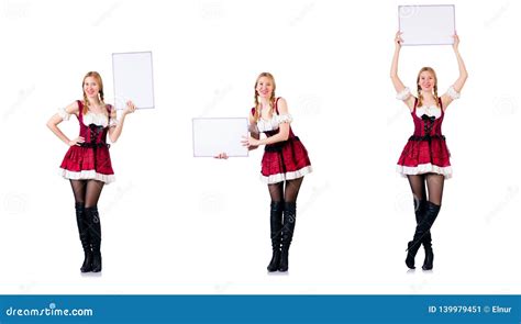 The German Girl In Traditional Festival Clothing Stock Image Image Of