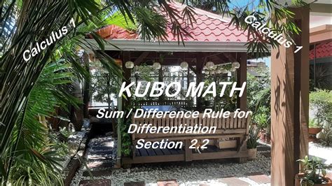 Calculus 1 Differentiation Using Sum Difference Rule YouTube