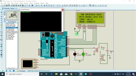 Rfid Simulation In Proteus With Arduino