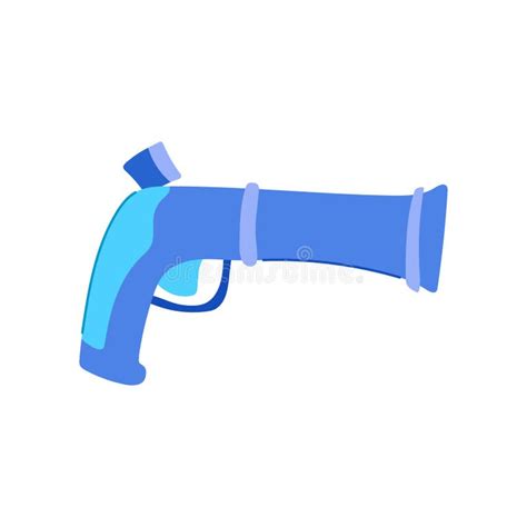 Zombie Nerf Gun Toy Cartoon Vector Illustration Stock Vector