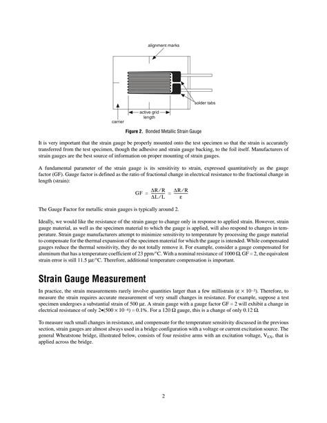 Solution Strain Gauge Measurement A Tutorial Studypool